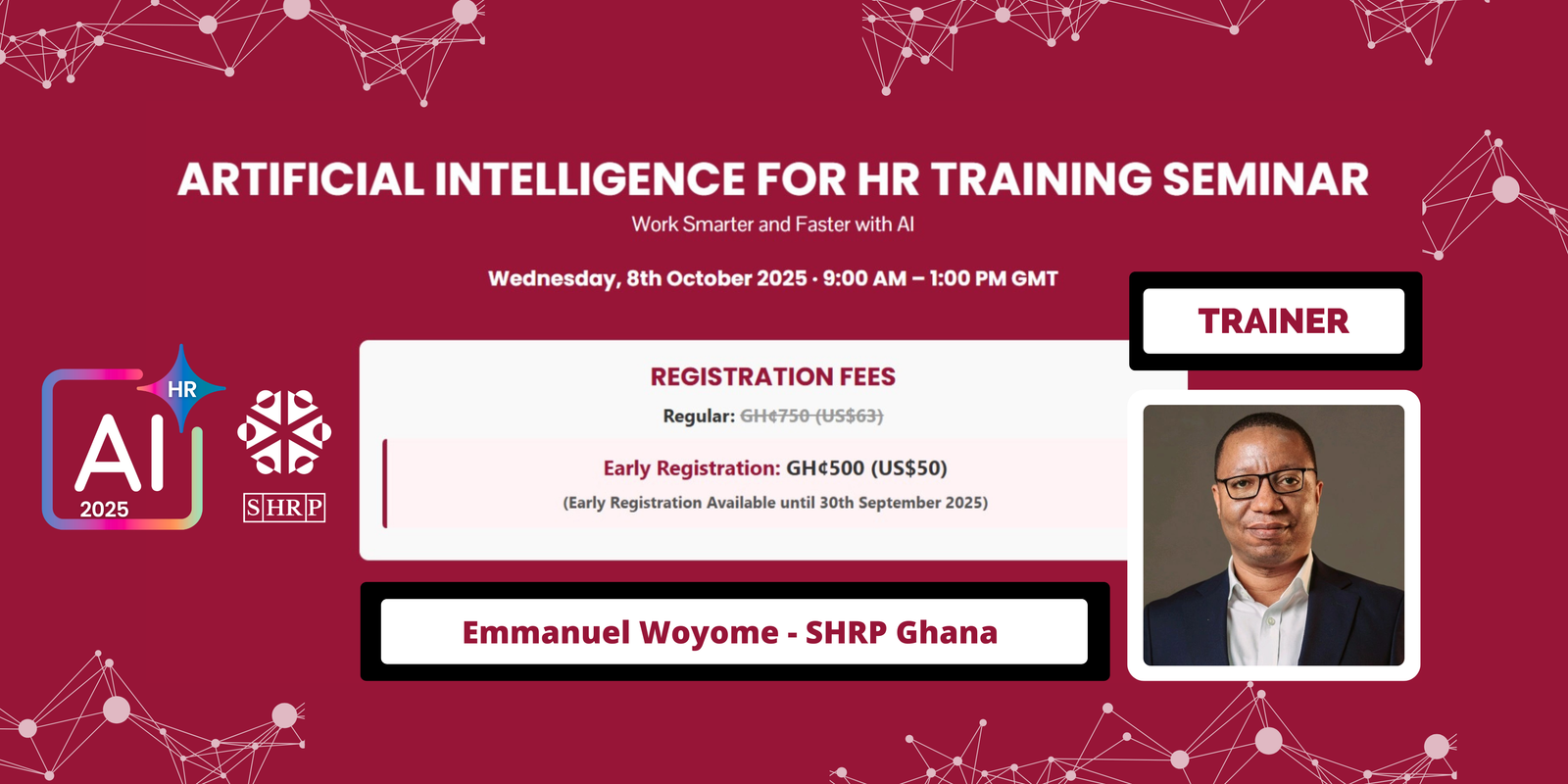 Upcoming: AI in HR Seminar | Emmanuel Woyome | Oct 8, 2025